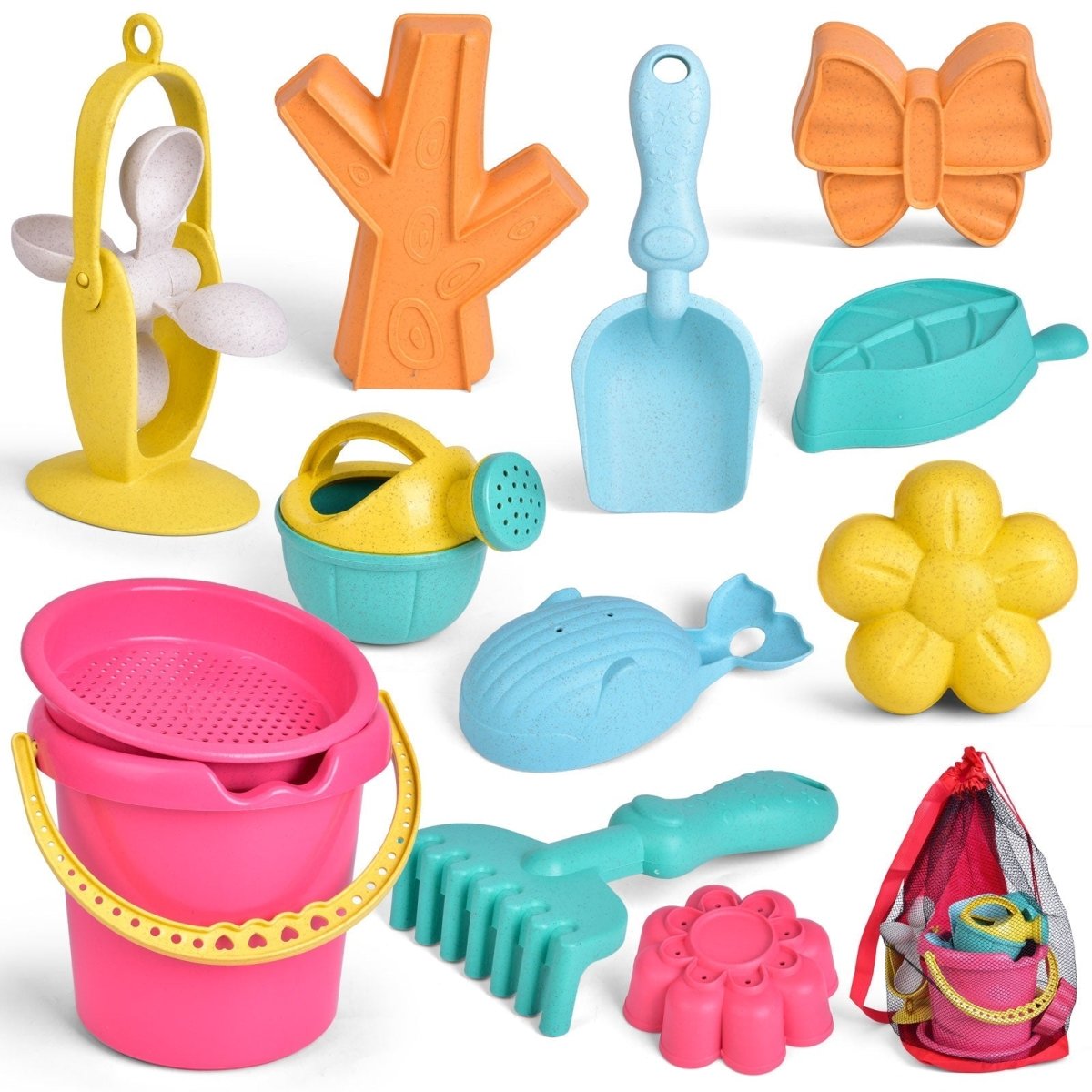 12 Pcs Beach Toys Set with Sand Sifters - Wholesale| Fun Little Toys ...