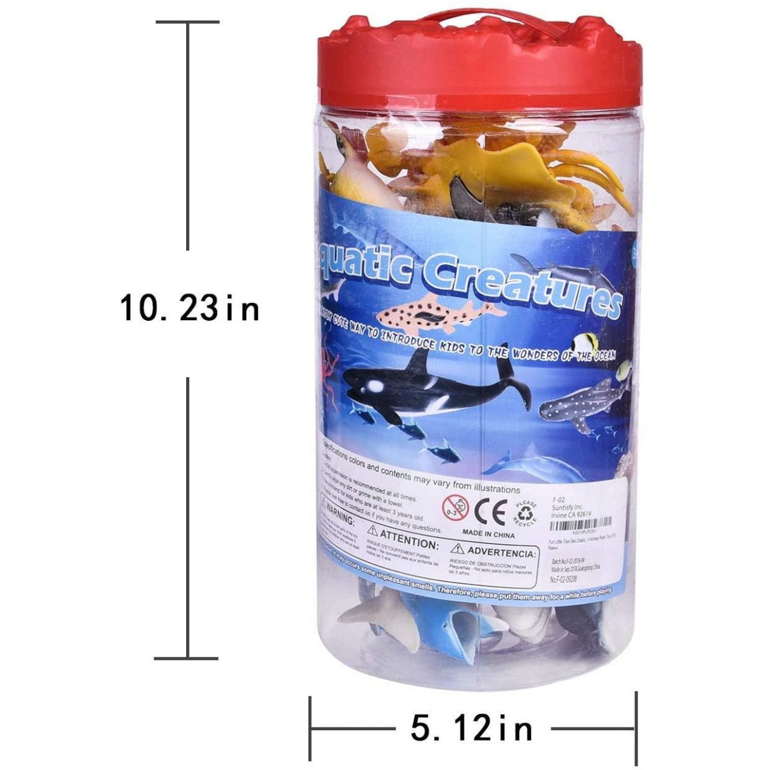 18 Pcs Sea Animals Bath Toys ｜ PopFun – funlittletoys