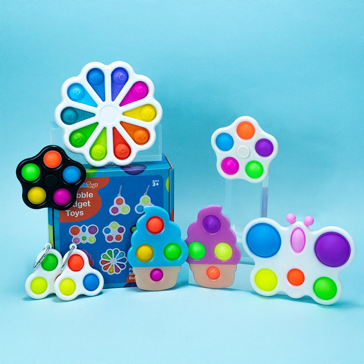 8 Pcs Pop it Fidget Toy Pack - Wholesale | Fun Little Toys Business ...