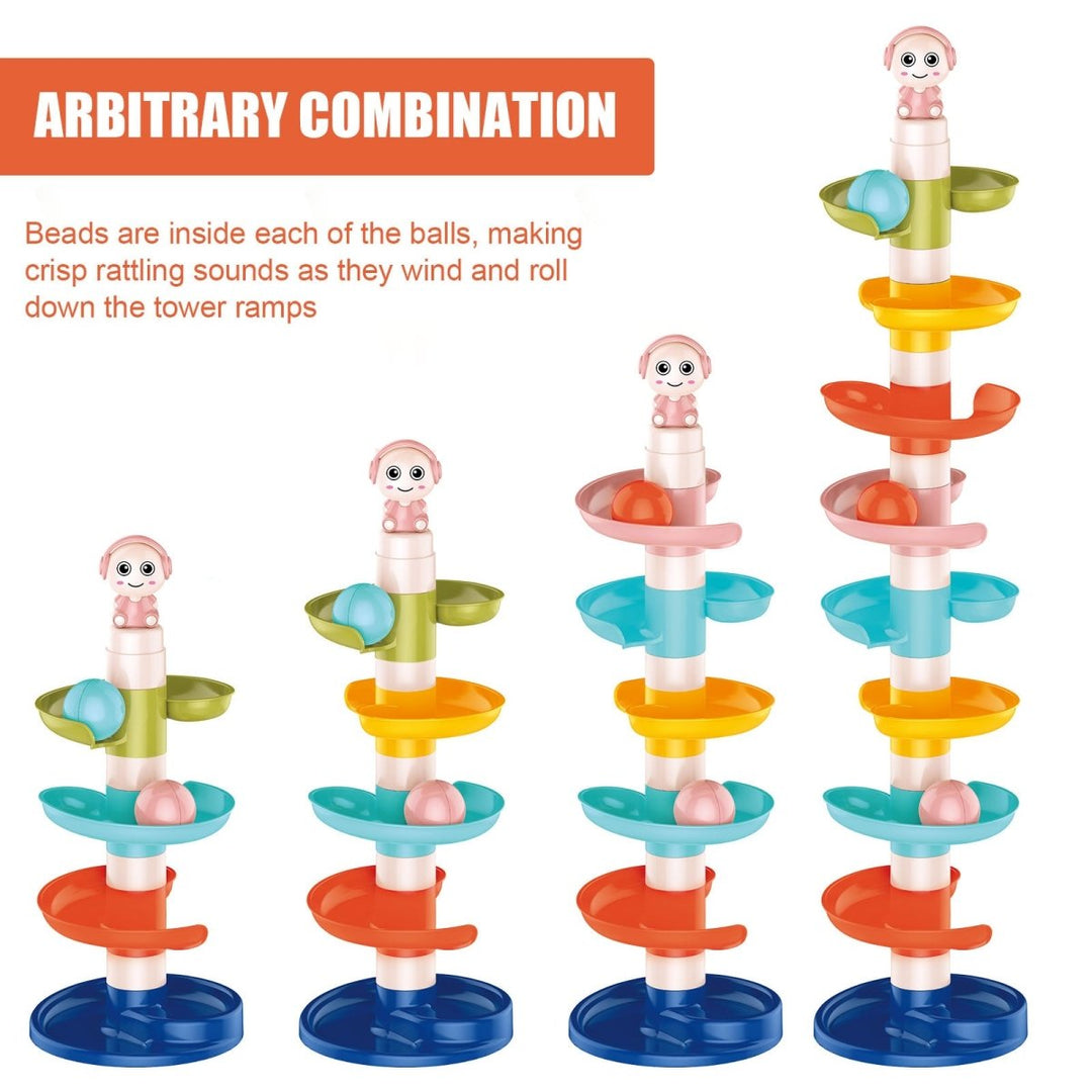 9-Tier Tower Ball Drop Toy for Toddler l Fun Little Toys – funlittletoys