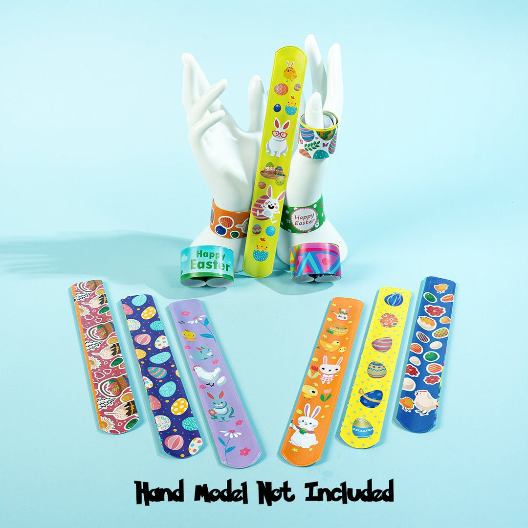 Easter Party Favors for Kids Slap Bracelets 50 PCs | Fun Little Toys ...
