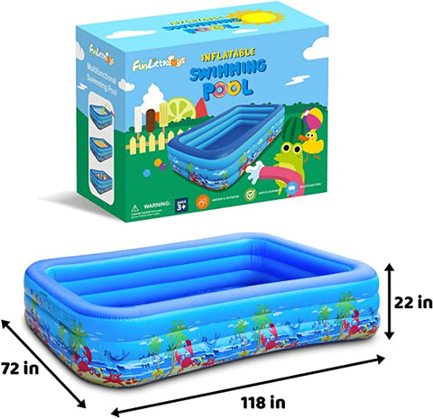 Family Inflatable Pool | Fun Little Toys – funlittletoys
