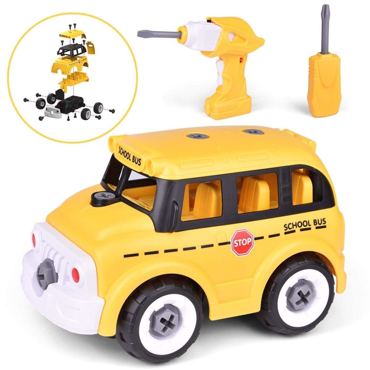 School Bus Building Blocks-Wholesale | Fun Little Toys Business ...
