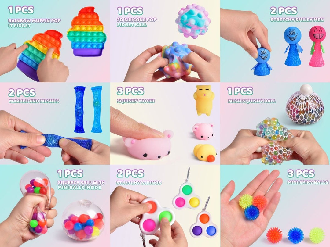 Sensory Fidget Toys Set 32 pcs | Fun Little Toys – funlittletoys