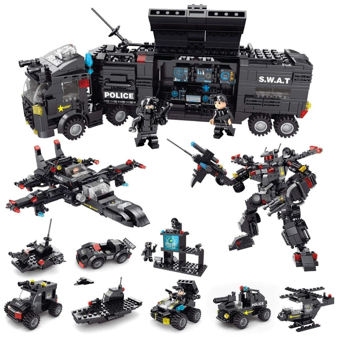 SWAT Police Building Blocks Set | Fun Little Toys – funlittletoys